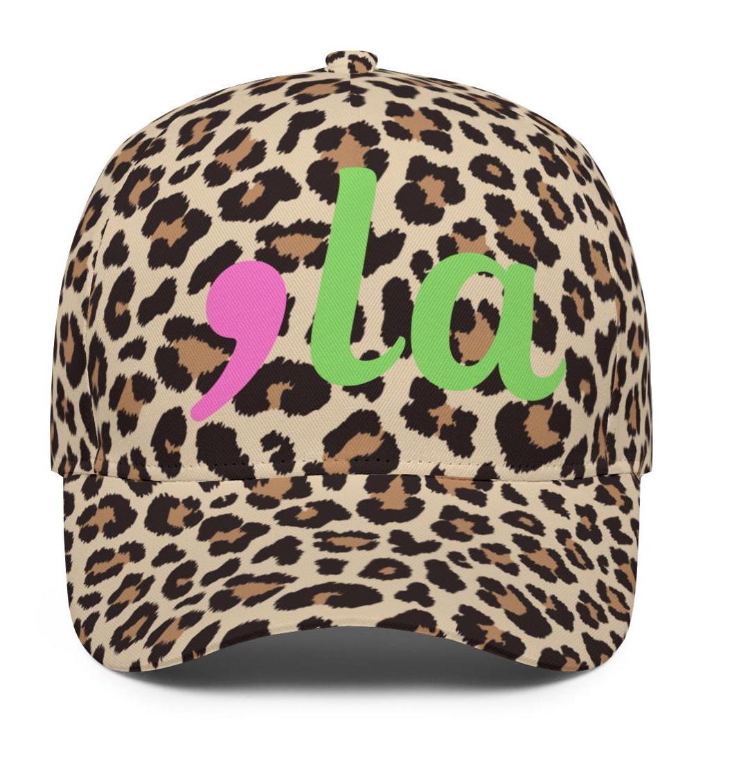 Comma LA Hat Leopard Print, Comma La Vintage , Kamala Harris Hat ...