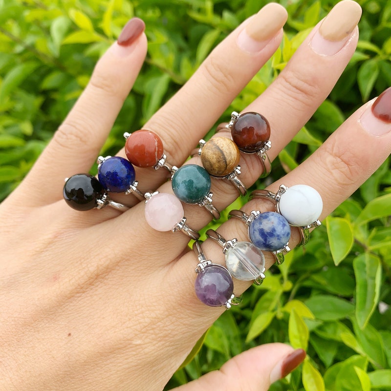 Crystal Rings - Etsy