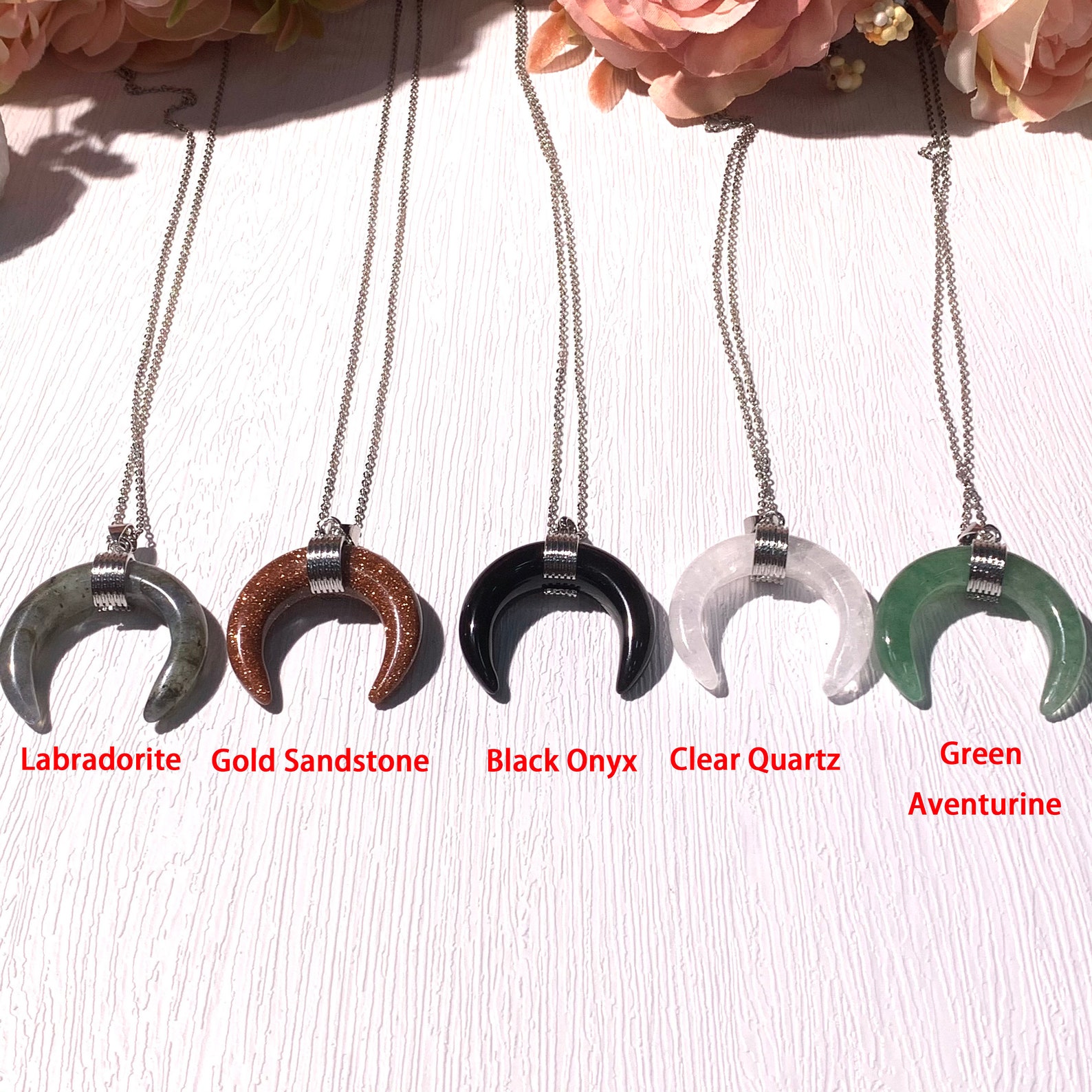 Celestial Moon Necklace Crescent Moon Double Horn Moon Moon - Etsy