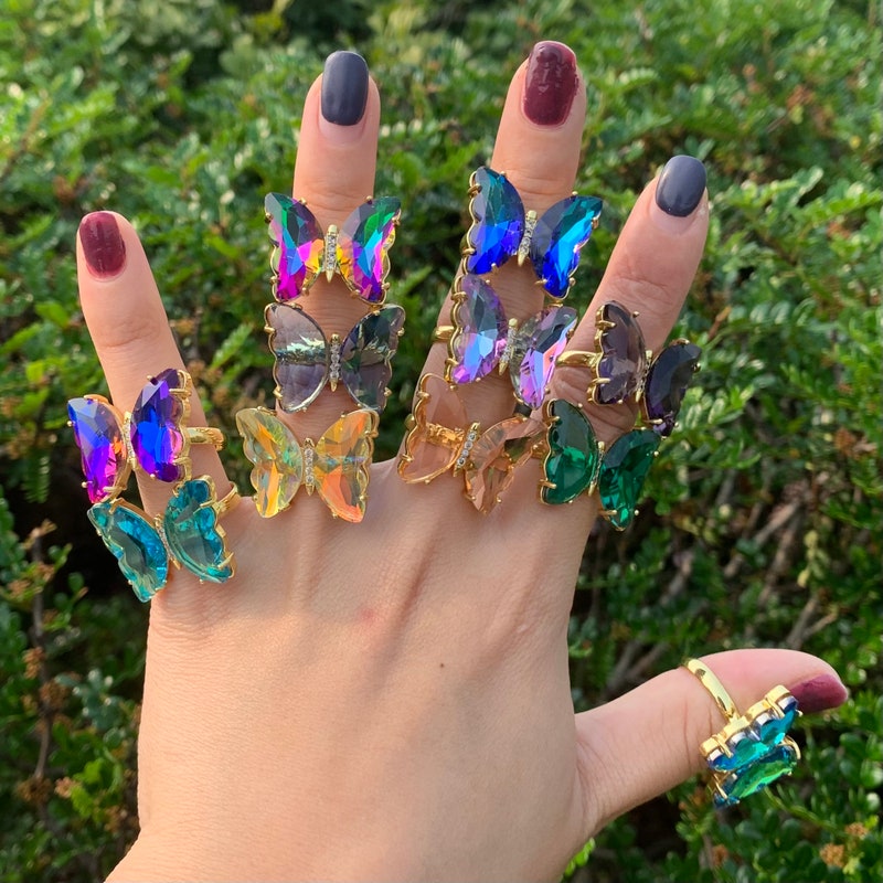 Butterfly Ring - Etsy