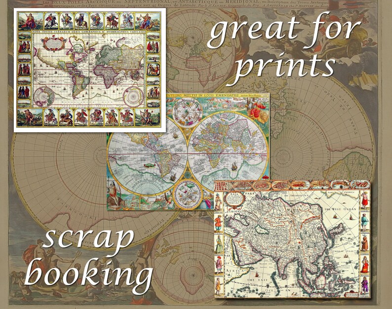 Old Maps Digital Download 16 Files - Etsy