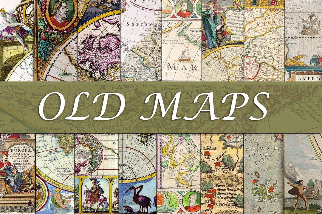 Old Maps Digital Download 16 Files - Etsy