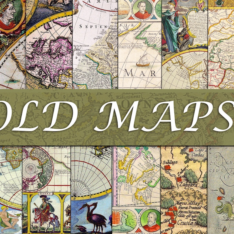 Decoupage World Map - Etsy