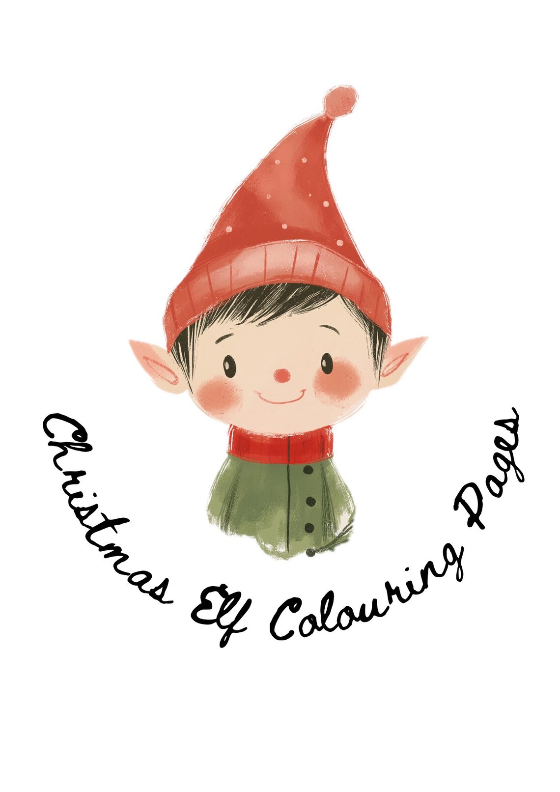 Christmas Elf Colouring Pages, Elf Colouring, Christmas Colouring ...