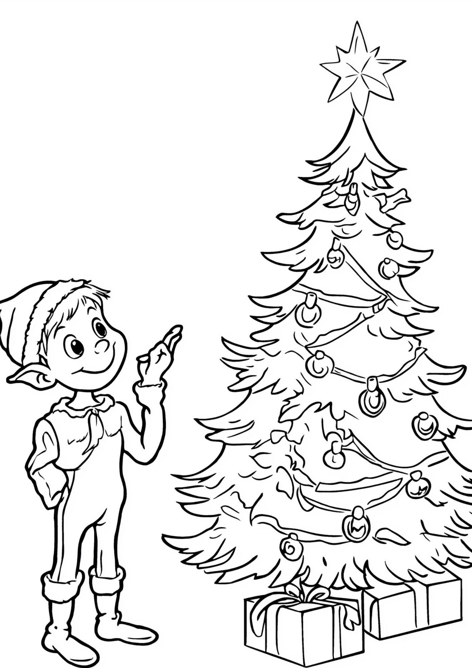 Christmas Elf Colouring Pages, Elf Colouring, Christmas Colouring ...