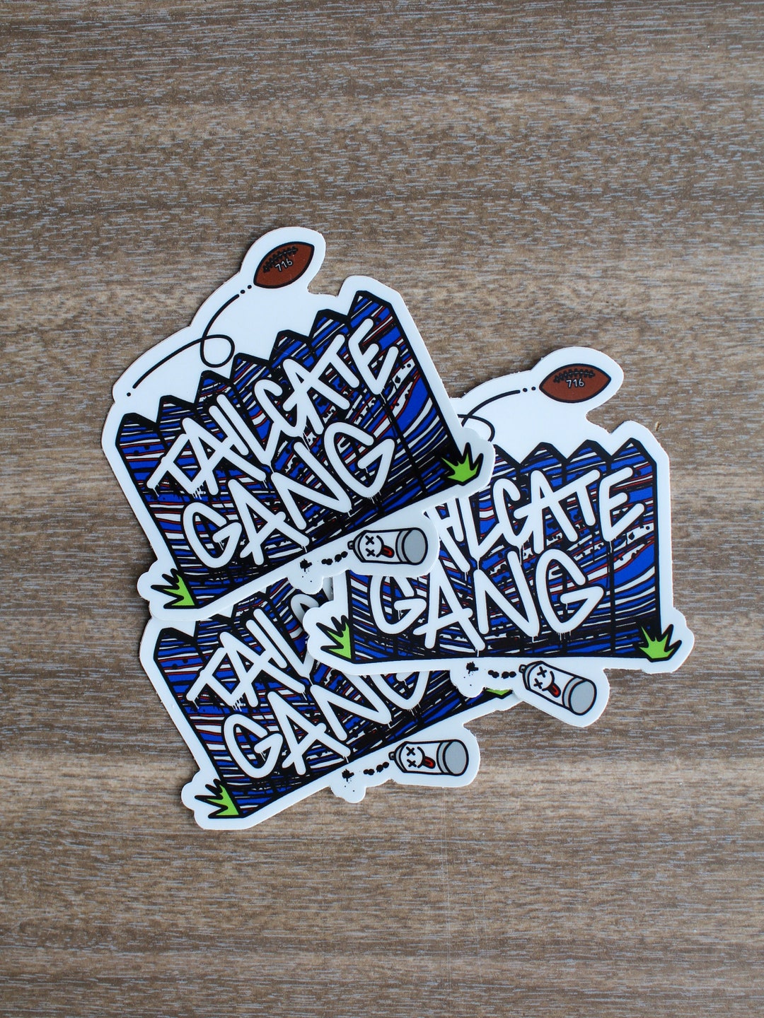 Tailgate Gang Sticker, Buffalo Football Sticker - Etsy