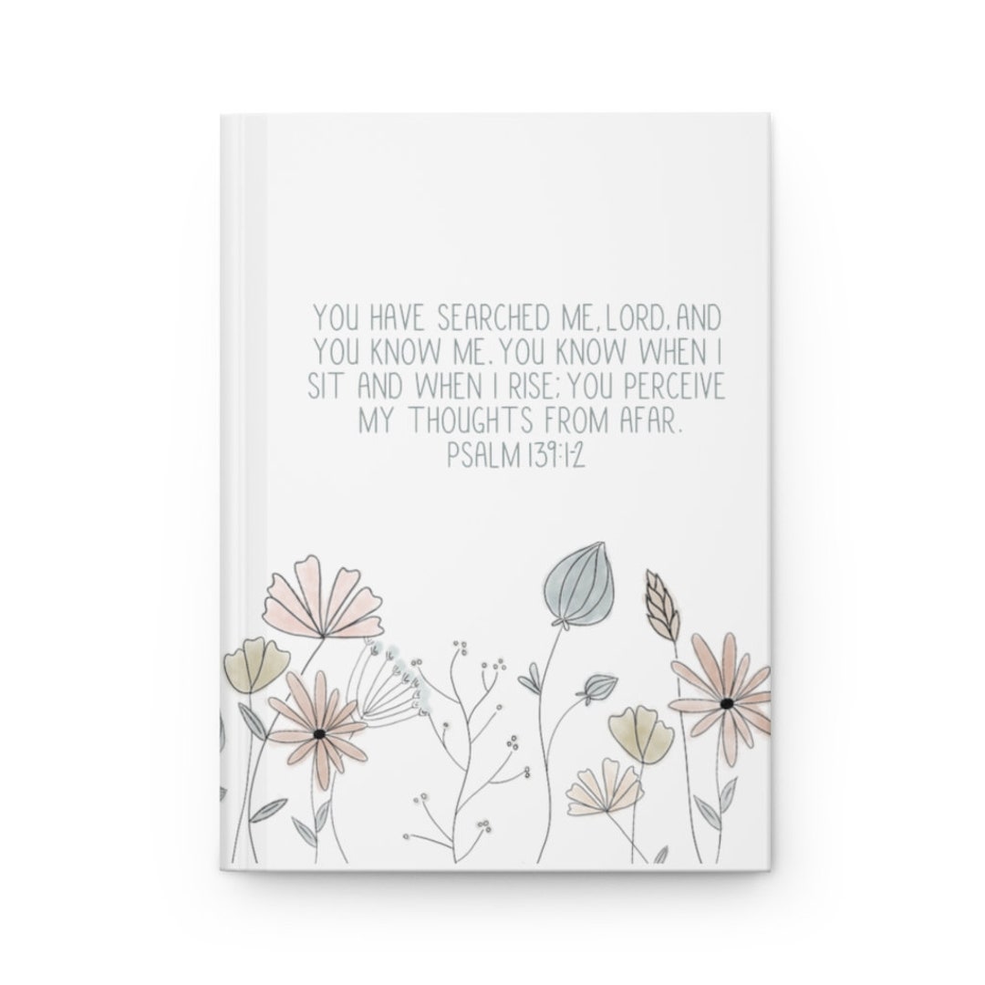 Prayer Journal Hardcover|bible Verse Journal|floral Bible Verse Journal ...