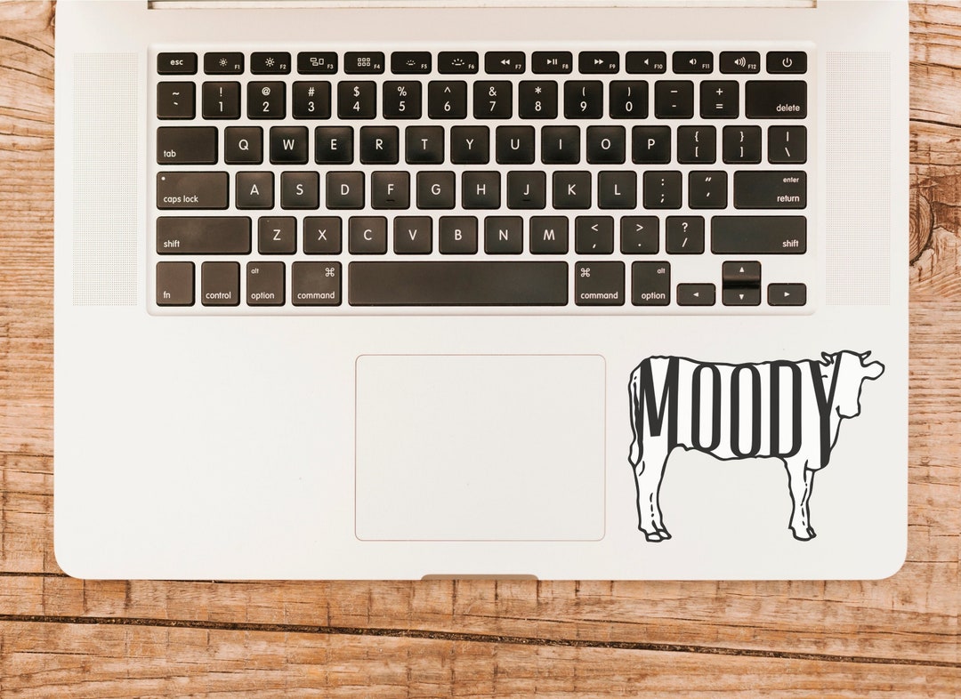 Moody Cow Decal|funny Cow Car Bumper Sticker|cow Pun Laptop Decal ...