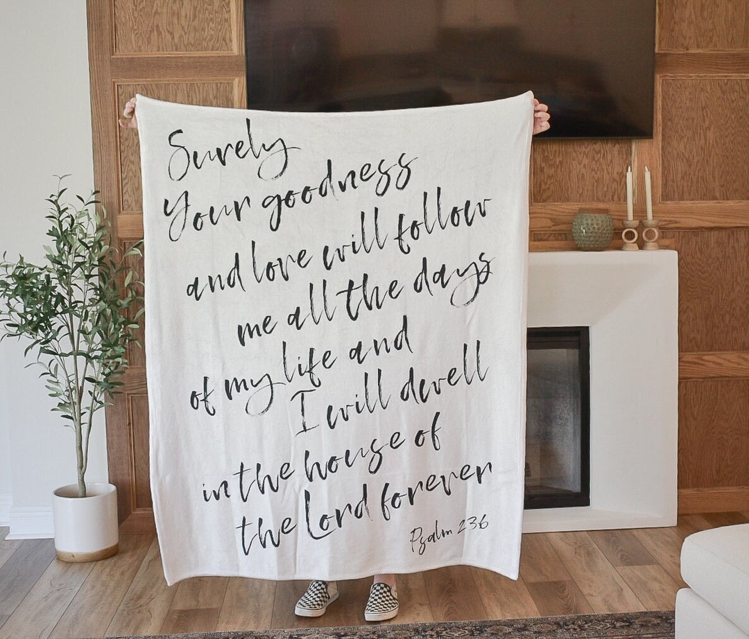 Bible Verse Blanket|scripture Minky Blanket|christian Home Decor|gift ...
