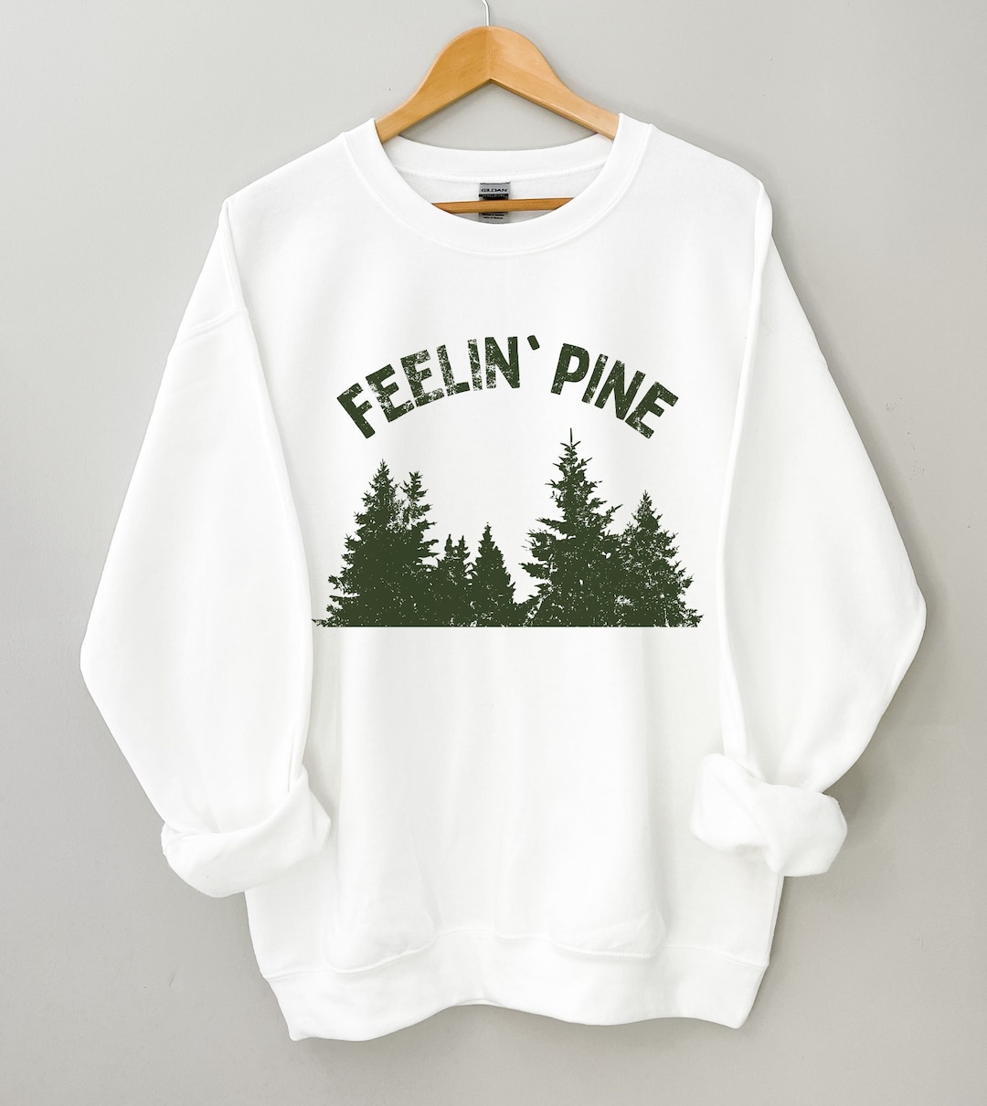 Feeling Pine Unisex Christmas Pullover|pine Tree Sweatshirt|christmas ...