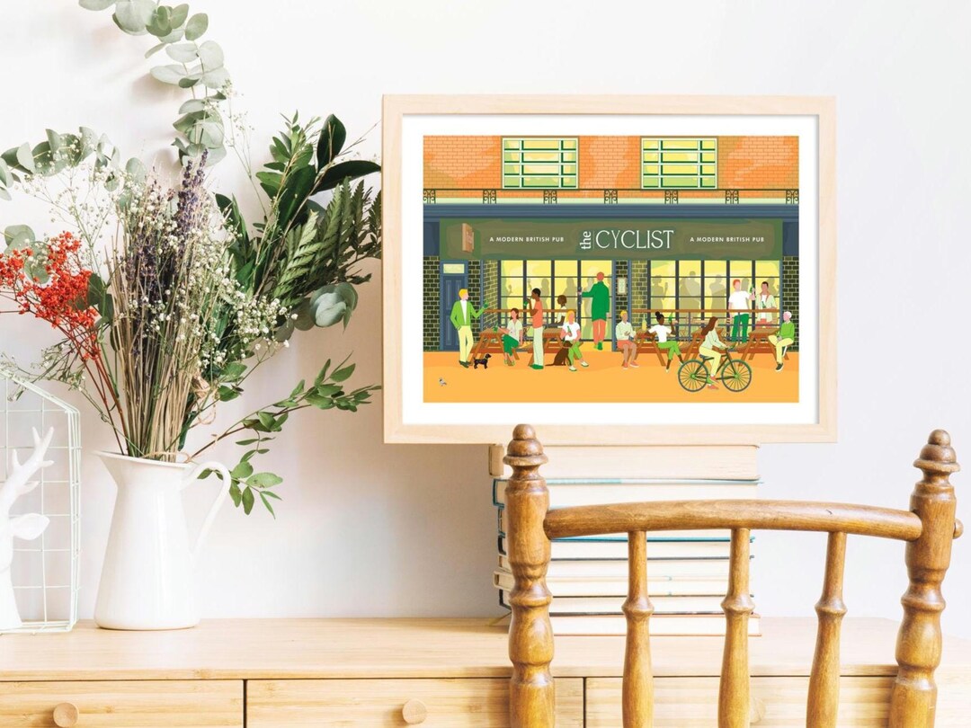 The Cyclist Pub Balham Art Print: South London LIMITED EDITION Giclée ...