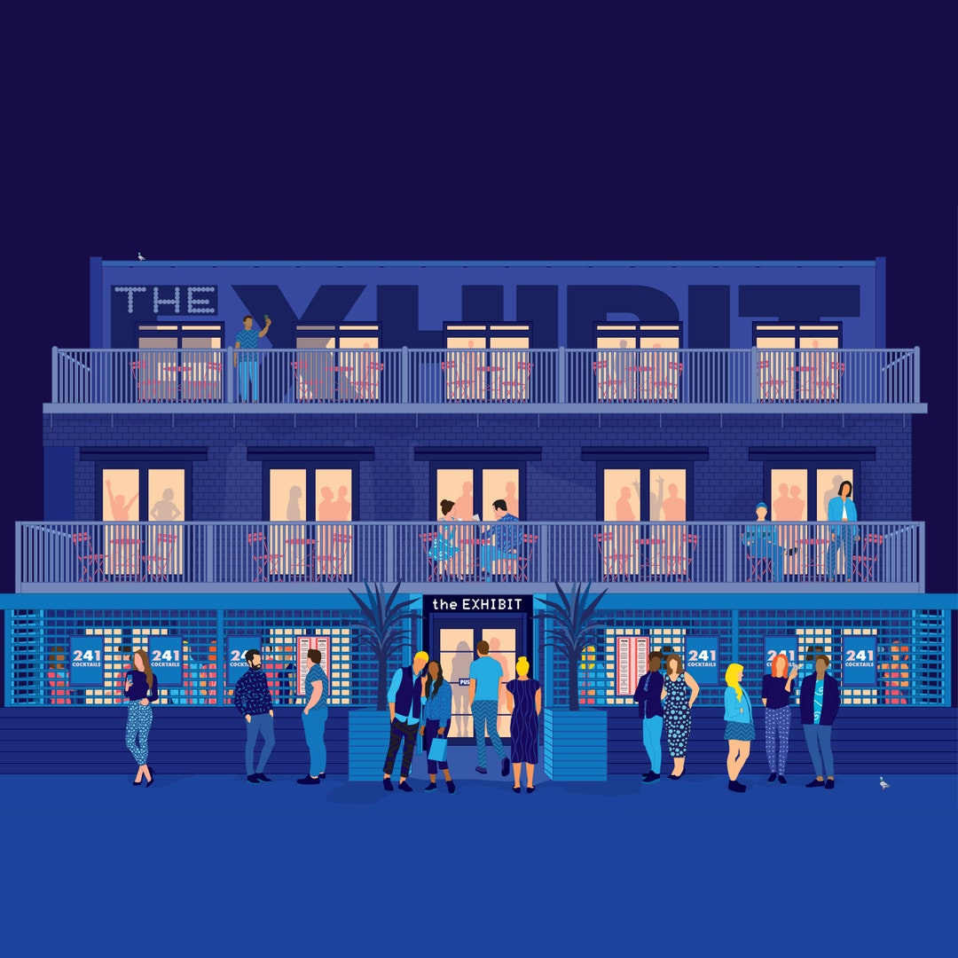 The Exhibit Bar balham Limited Edition Giclée Fine Art Print - Etsy