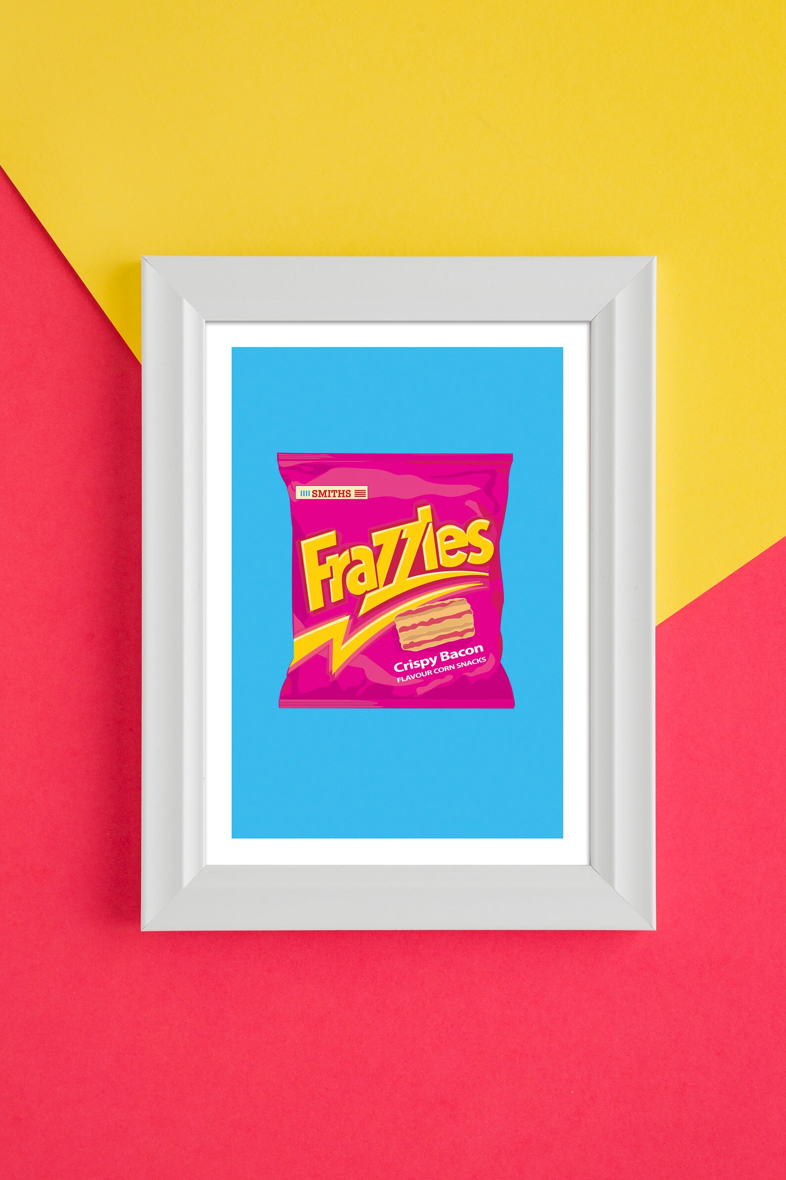 Frazzles Limited Edition Giclée Fine Art Print – Retro Food, UK Crisps ...
