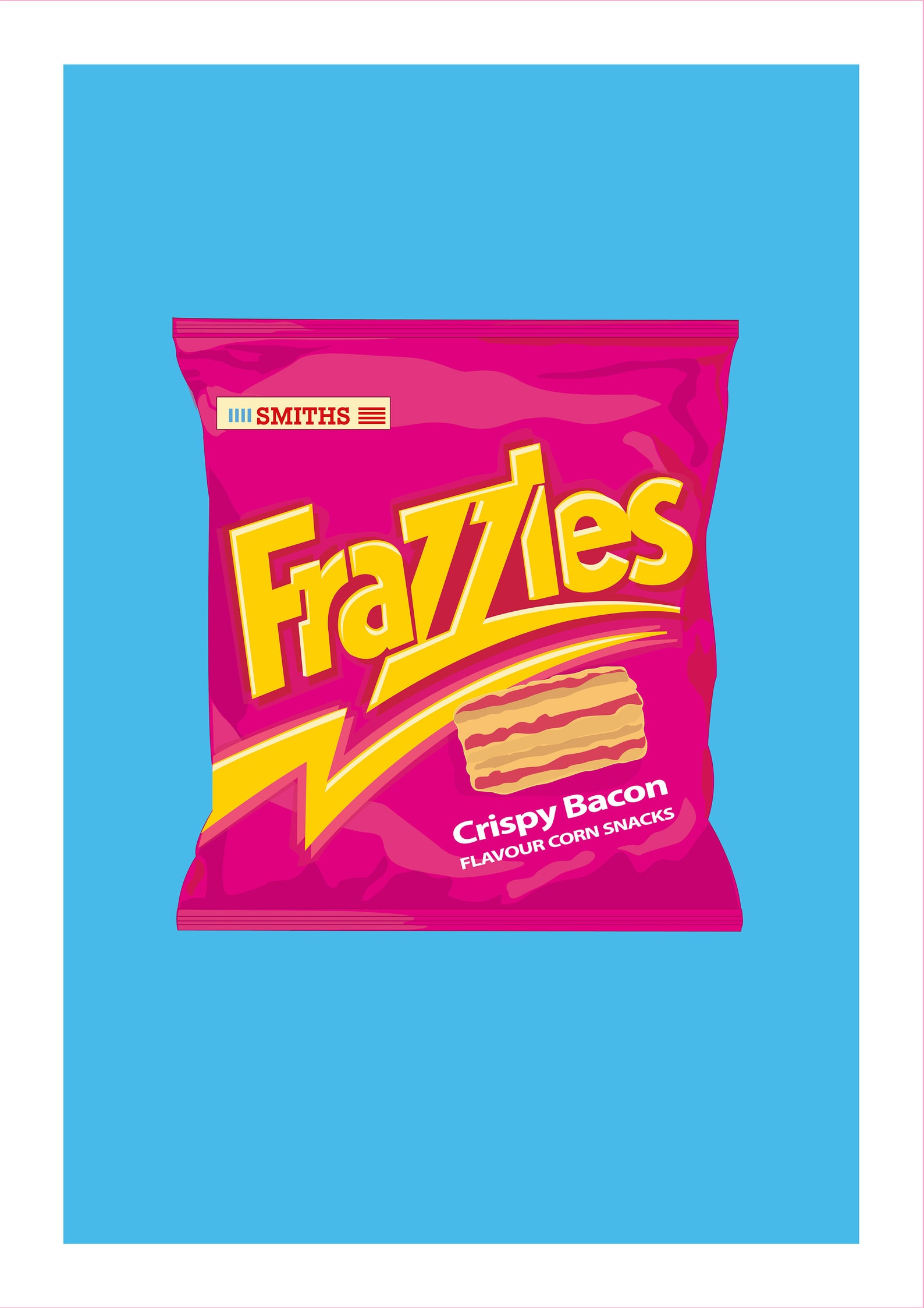 Frazzles Limited Edition Giclée Fine Art Print – Retro Food, UK Crisps ...