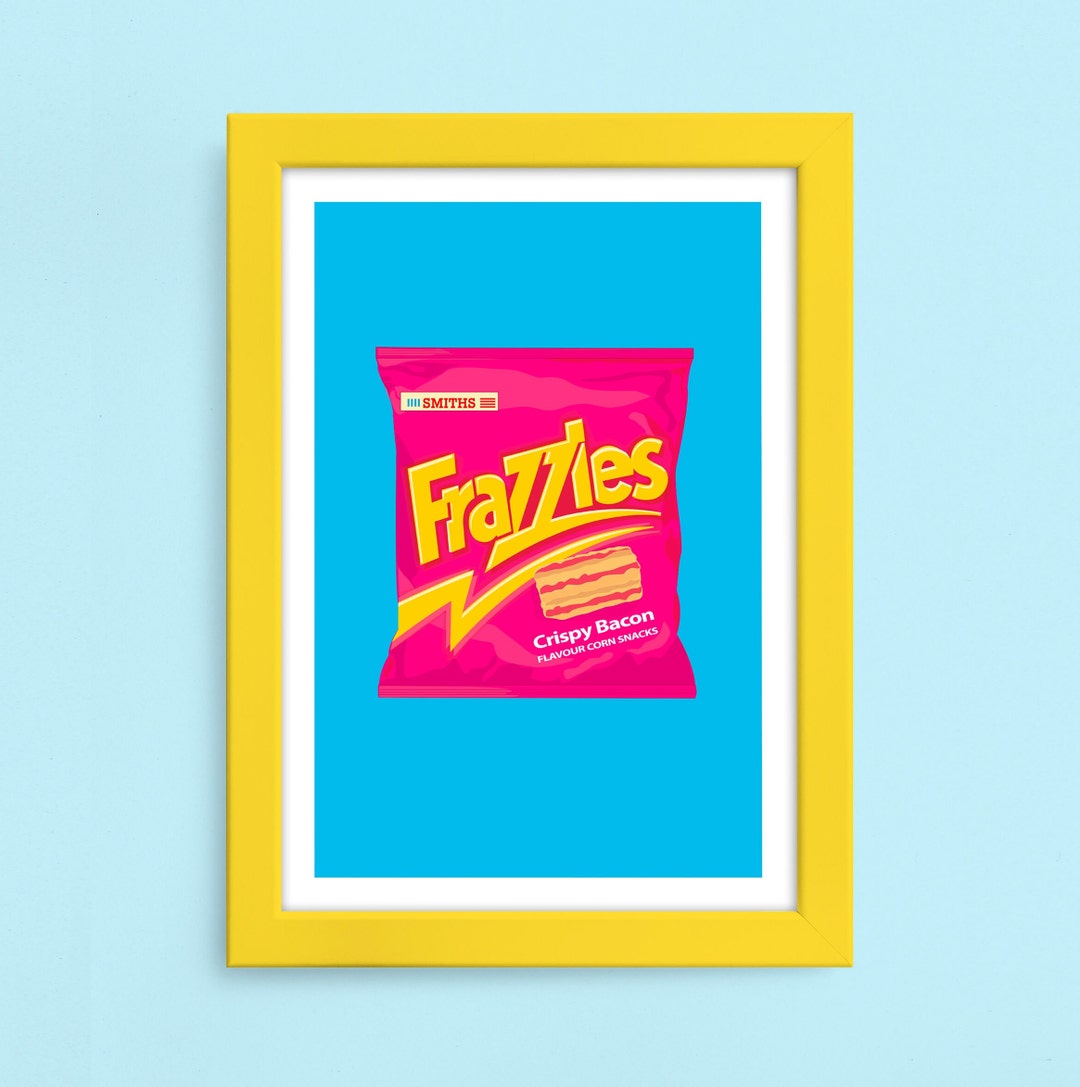 Frazzles Limited Edition Giclée Fine Art Print – Retro Food, UK Crisps ...