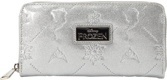 Loungefly Frozen Silver Glitter Embossed Wallet - Etsy
