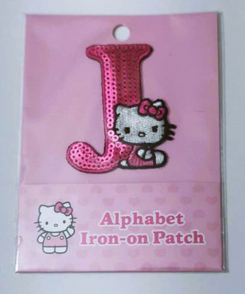 Sanrio Hello Kitty Alphabet Gestickter Aufnäher zum Aufbügeln - Etsy.de