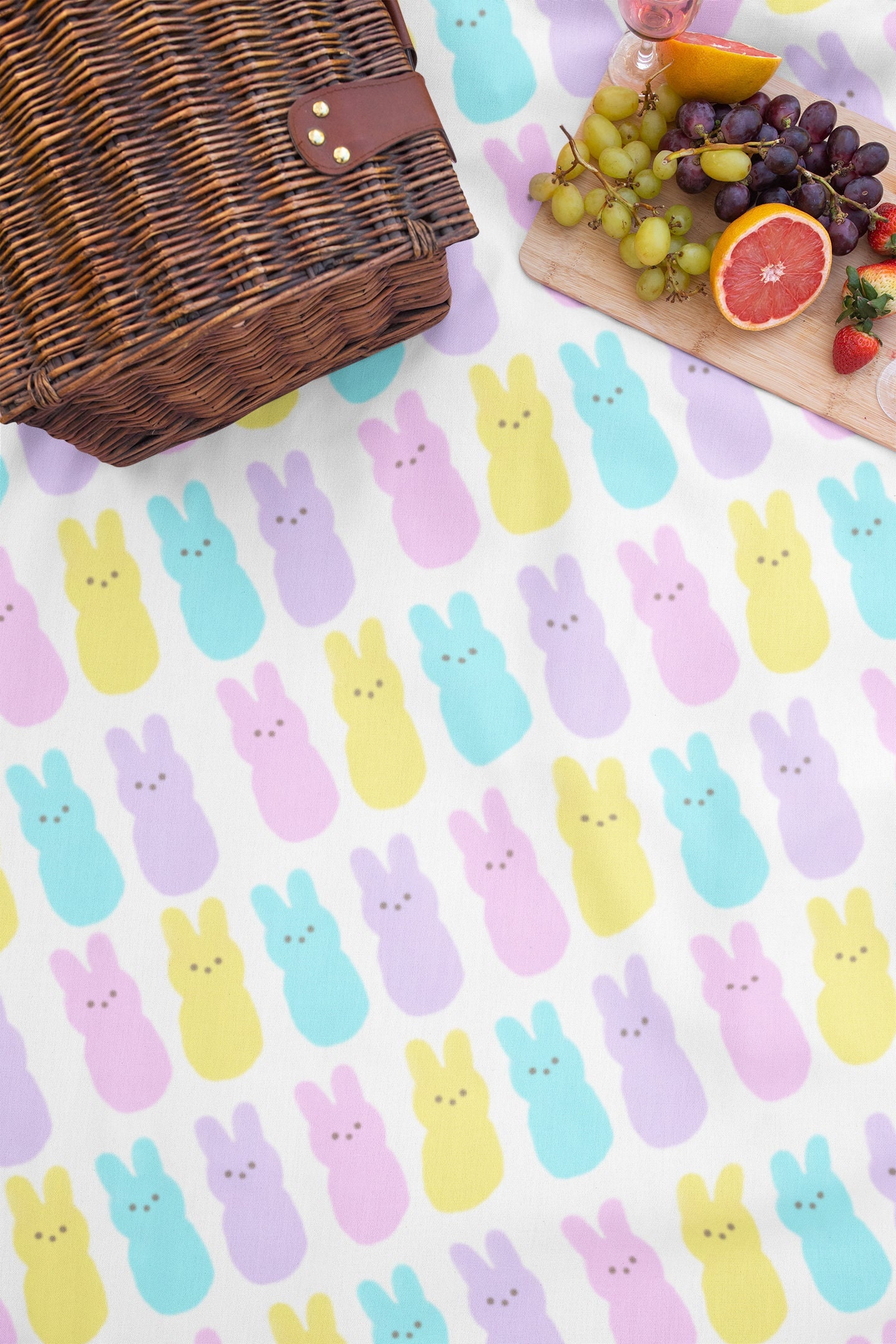 Pastel Easter Peeps Throw Blanket | Cute Easter Gift Ideas for Kids ...