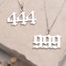 Angel Number Necklace, Personalized Number Necklace, 925 Sterling ...
