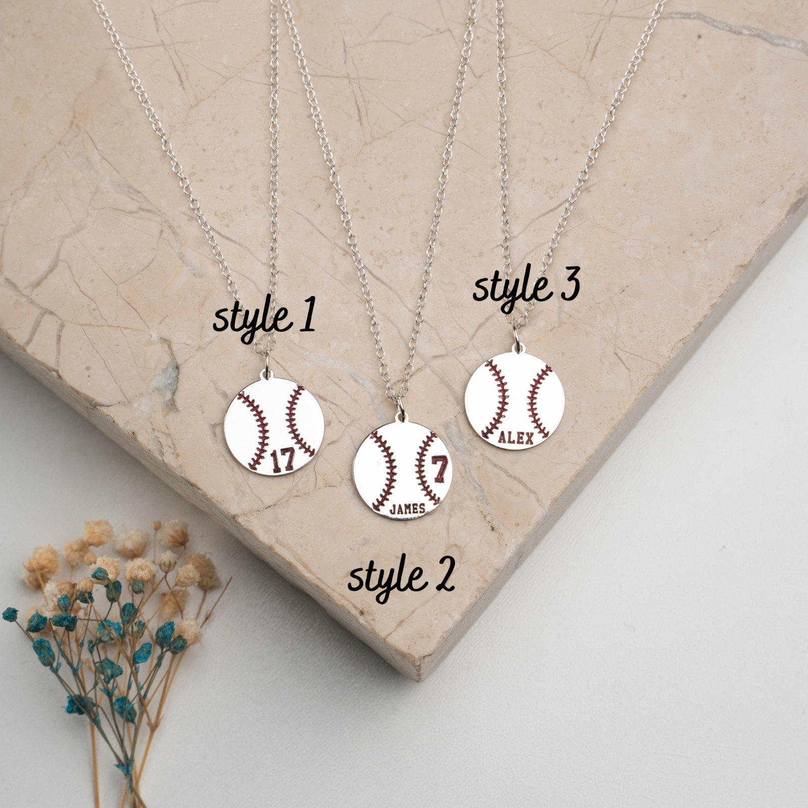 Number Necklace for Sportteam, Baseball Necklace, Sports Gifts ...