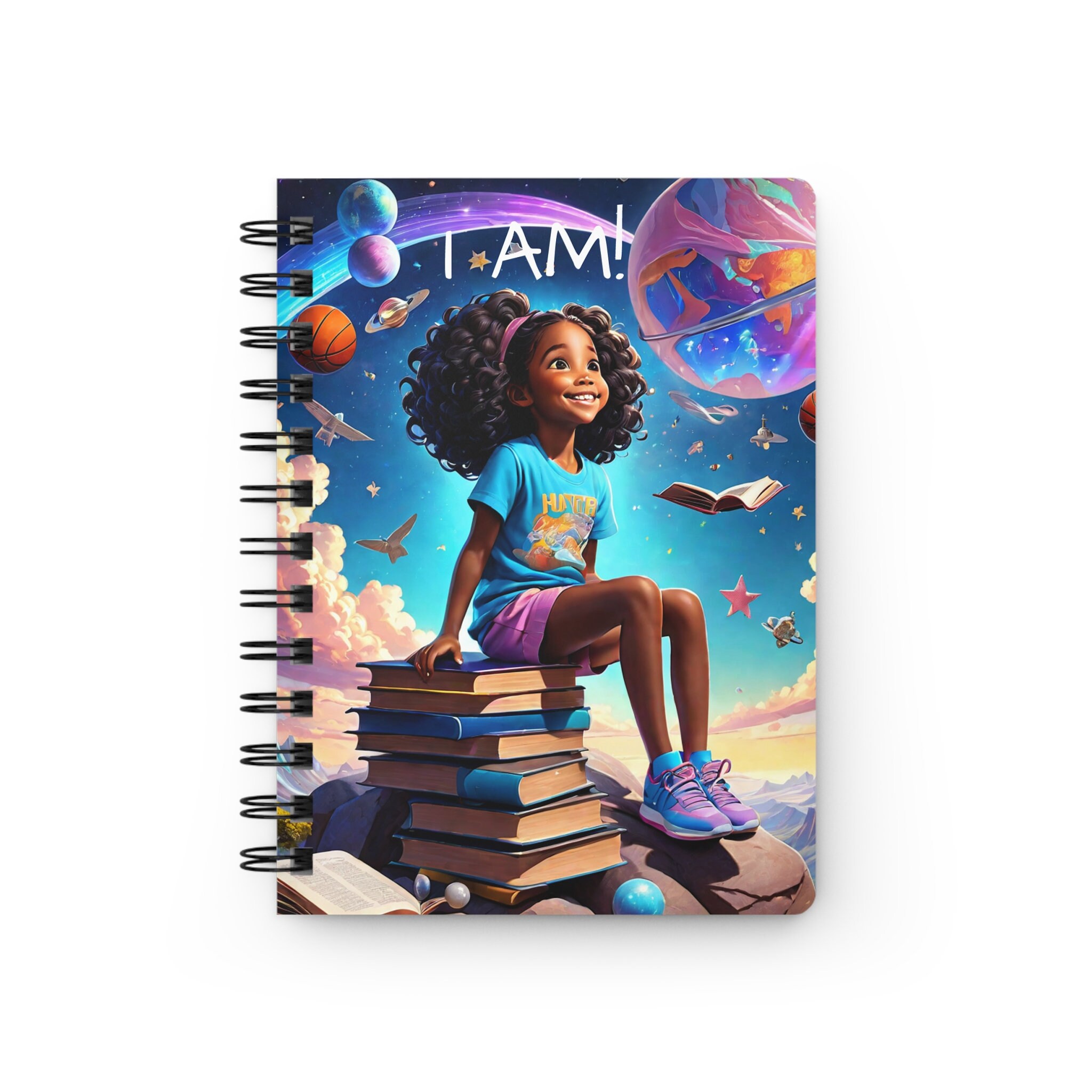 I Am Journal, Little Girl Affirmations, Positive, Spiral Bound Journal ...