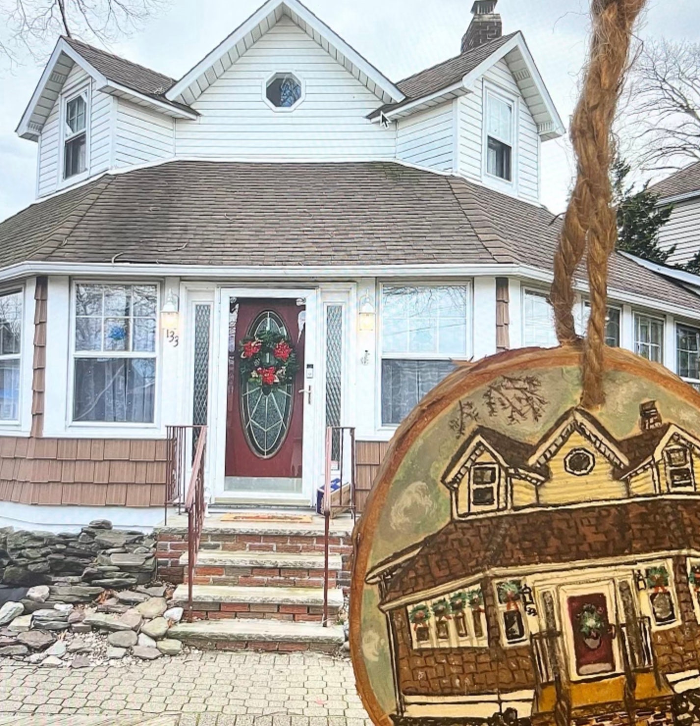 Custom Ornament | Wooden Personalized House Ornament | Unique and ...