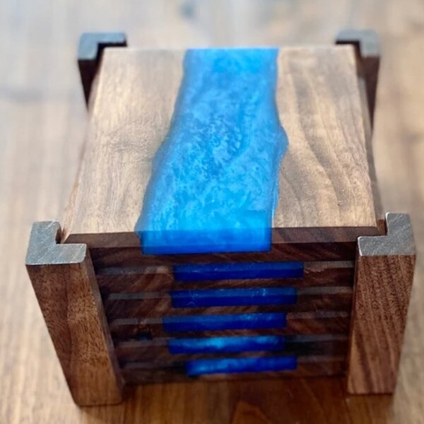 Epoxy Coasters - Etsy