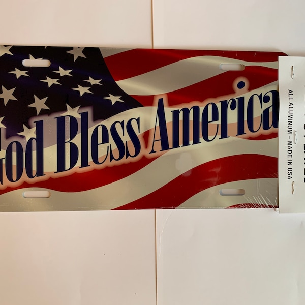 God Bless America License Plate Frames - Etsy