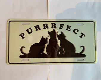 Cat License Plate | Etsy
