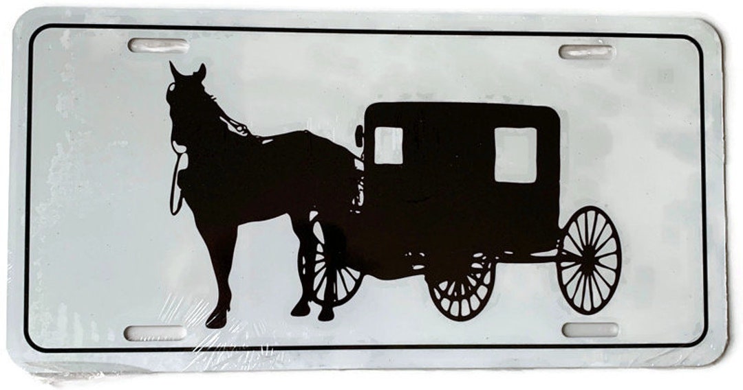 Horse and Buggy License Plate Made in the USA - Etsy