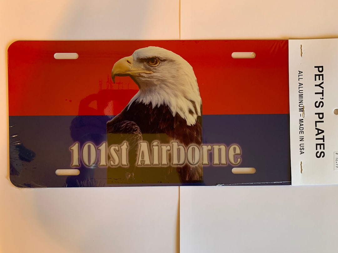 101st Airborne Premium License Plate - Etsy