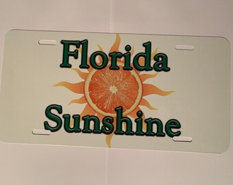 Sunshine License Plate - Etsy