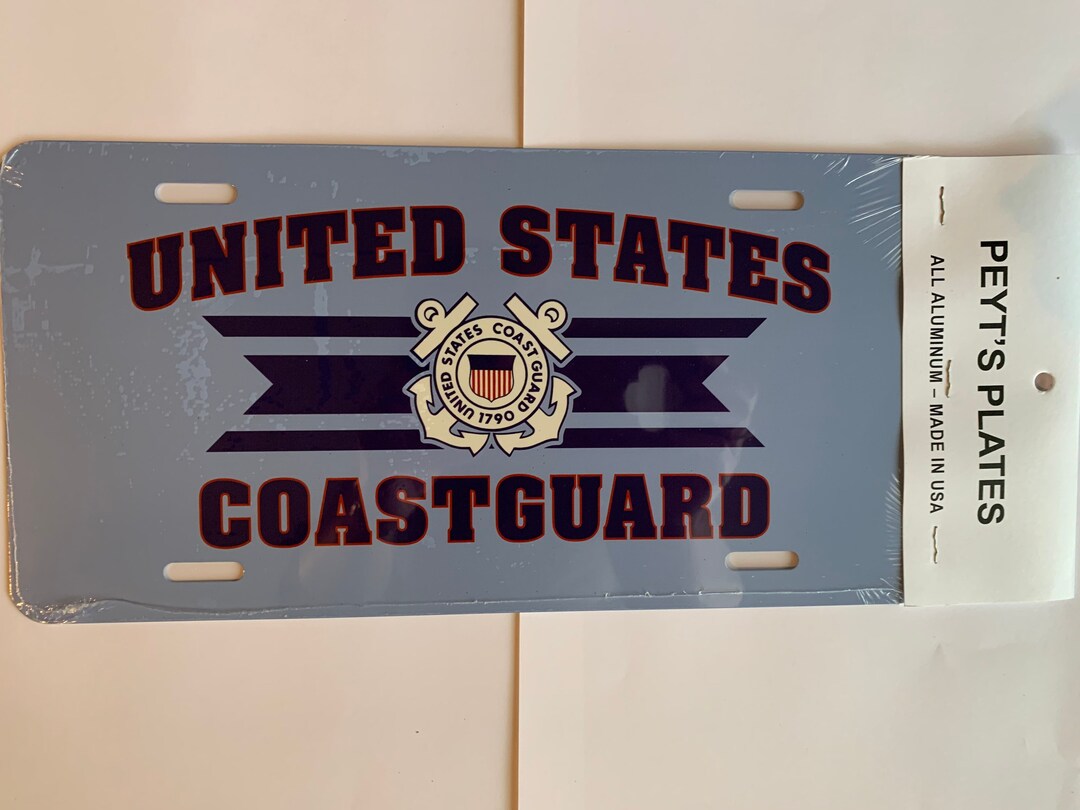 United States Coast Guard License Plate - Etsy