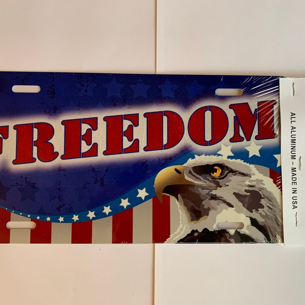 Freedom License Plate - Etsy