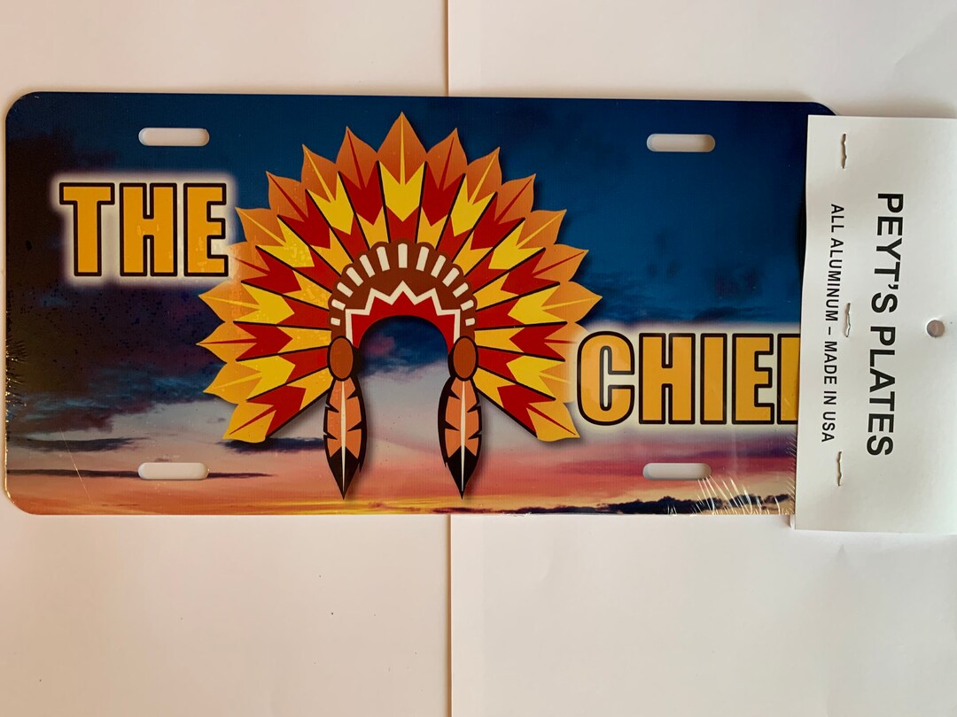 The Chief Premium License Plate. Made in the USA - Etsy