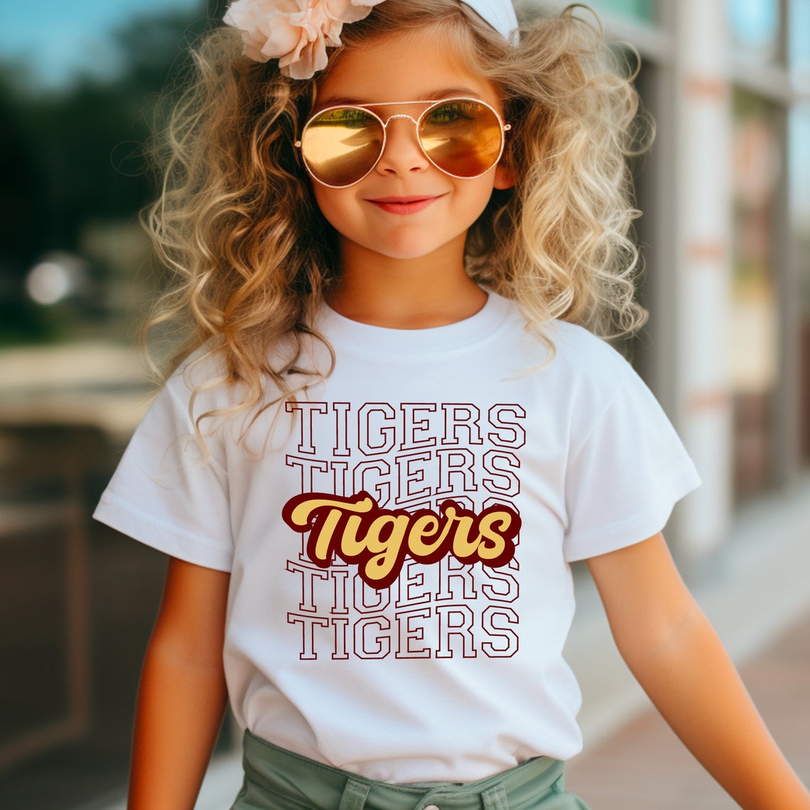 Custom Tigers Spirit Shirt, Maroon and Gold Tigers Shirt, Custom Tiger ...
