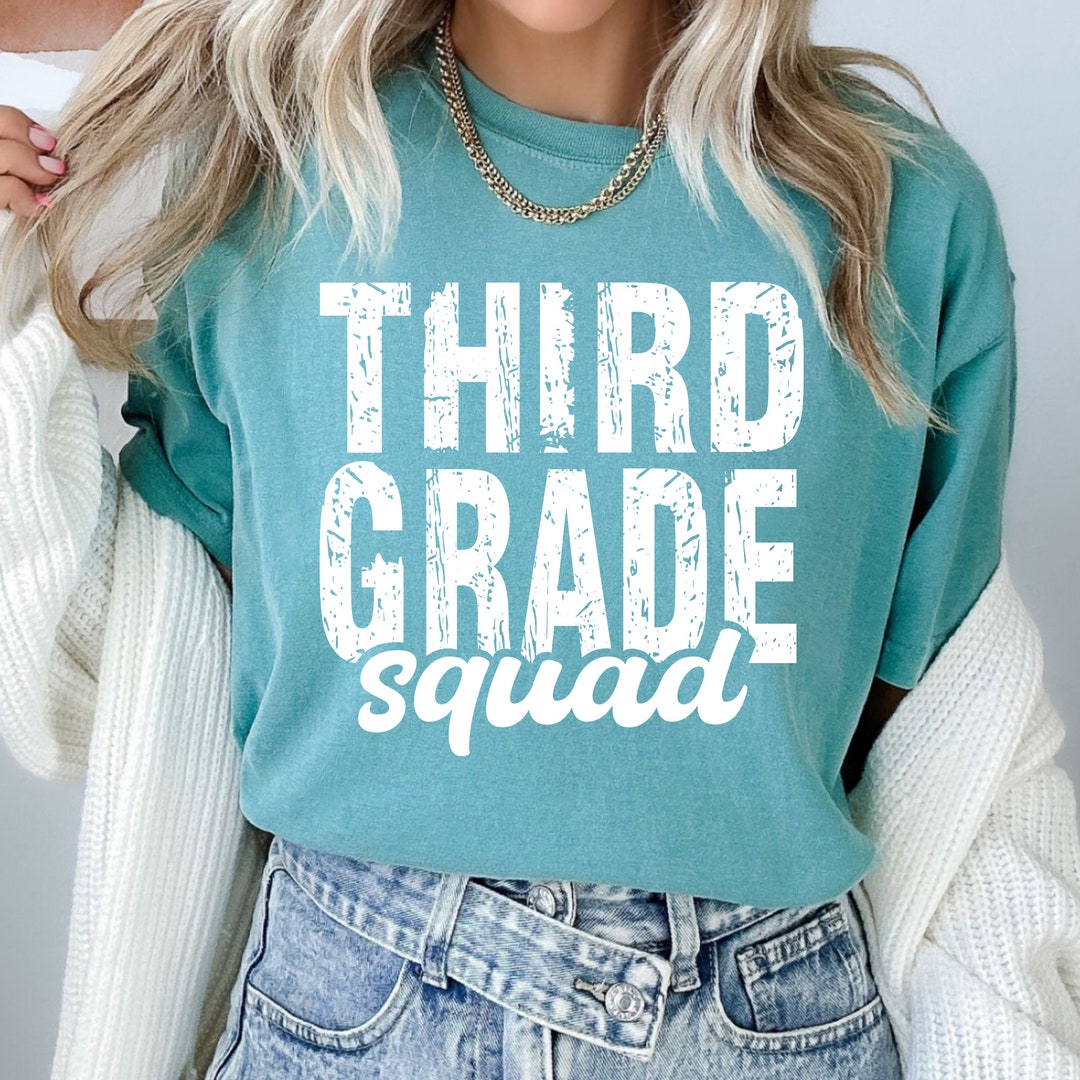 Third Grade Squad Team Shirts, 3rd Grade Teacher Team Shirts, Unisex ...