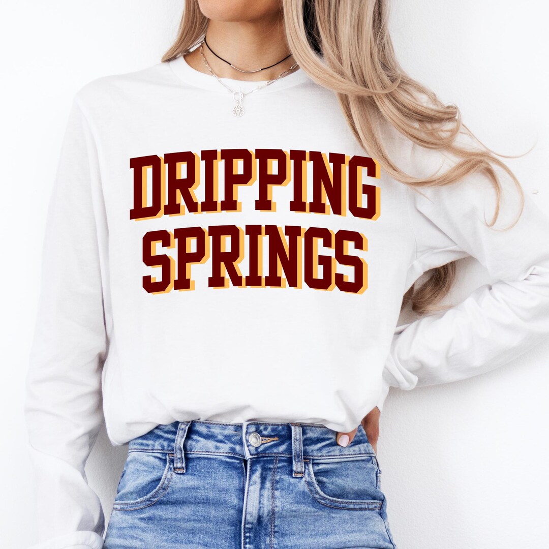 Dripping Springs Long Sleeve Tiger Football Shirt, Long Sleeve Football ...