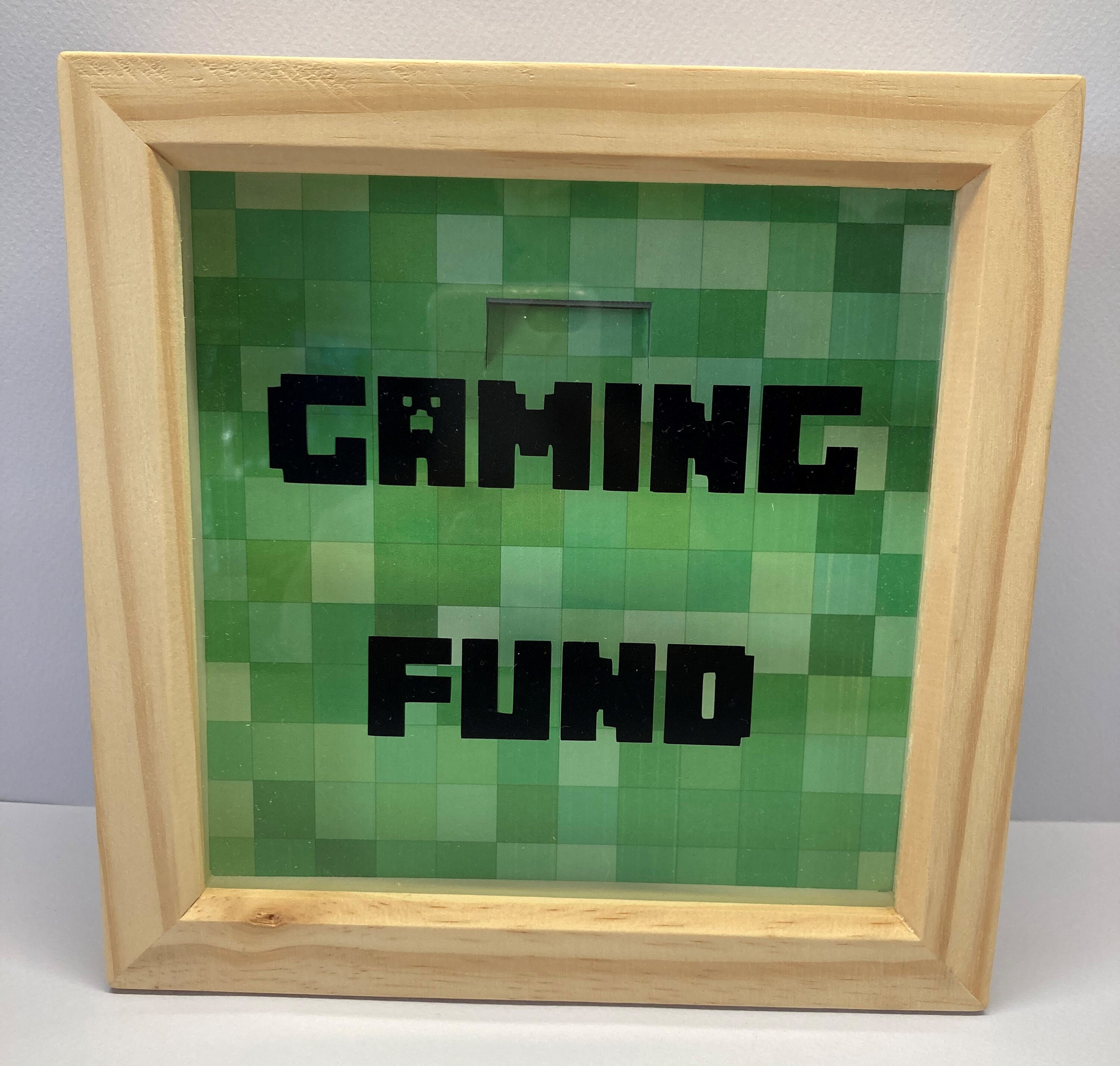 Minecraft Themed Money Box Frame - Etsy