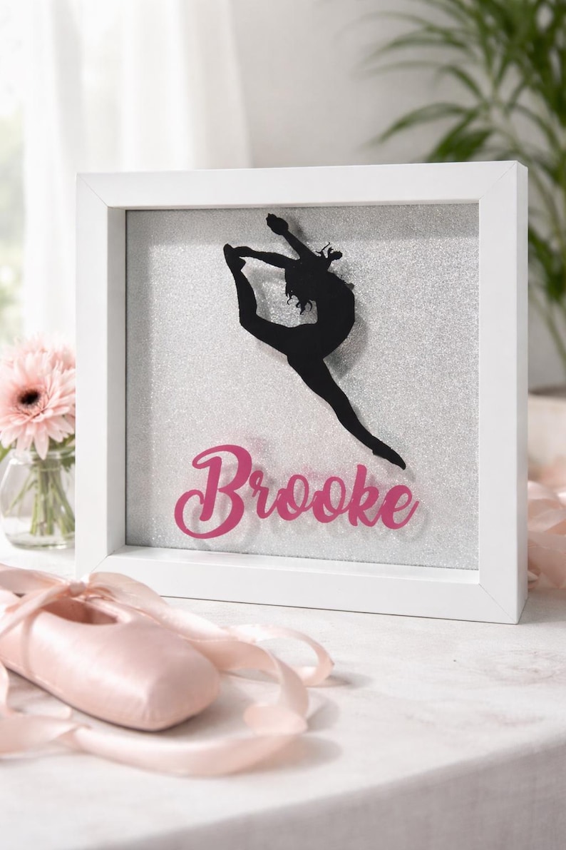 Personalized Dance Shadow Box, Recital Gift, Custom Dancer Display - Etsy
