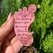 Baby Feet Keychains , Personalized Baby Birth Date , Resin Keychains ...