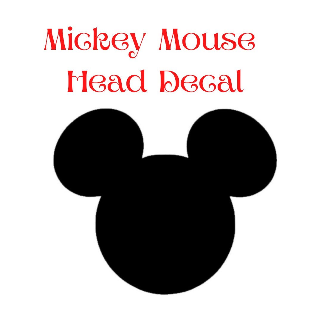 Mickey Mouse Head Disney Decaldisney Decal Disney Mickey Head disney ...
