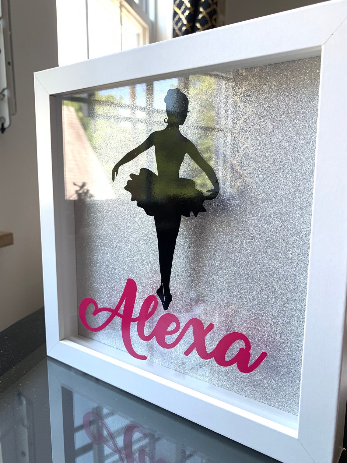 Personalized Dance Shadow Box Competition Pink Holder - Etsy