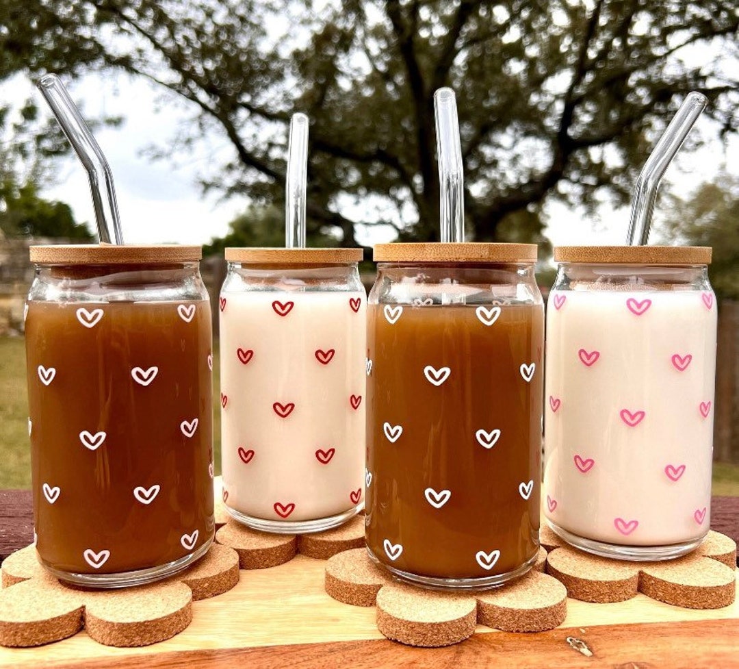 Mini Hearts Cup Hearts Glass , Graduation Gift Birthday Gift , Cold ...