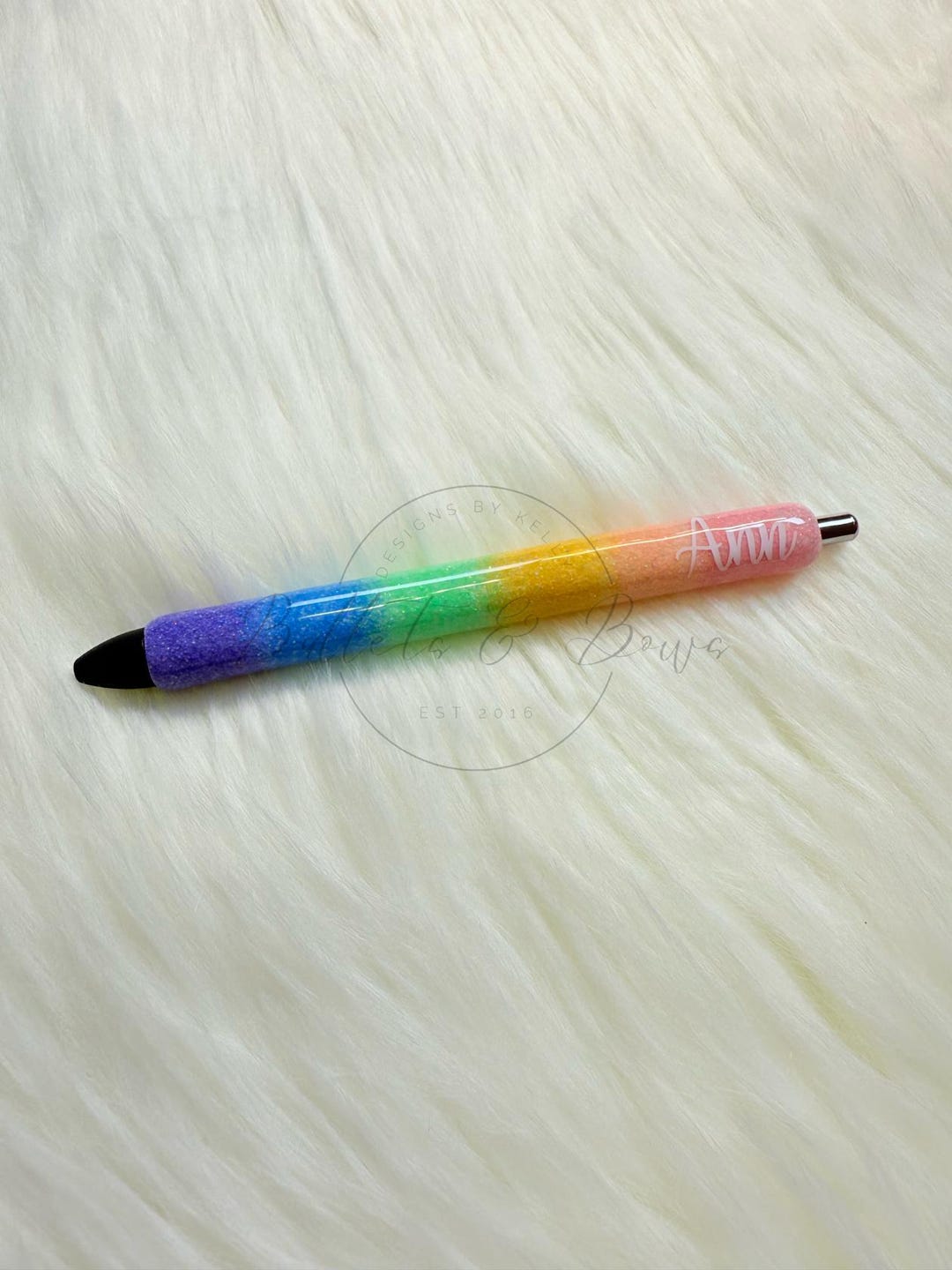 Pastel Rainbow Custom Glitter Gel Pens | Inkjoy Gel Pens | Refillable ...