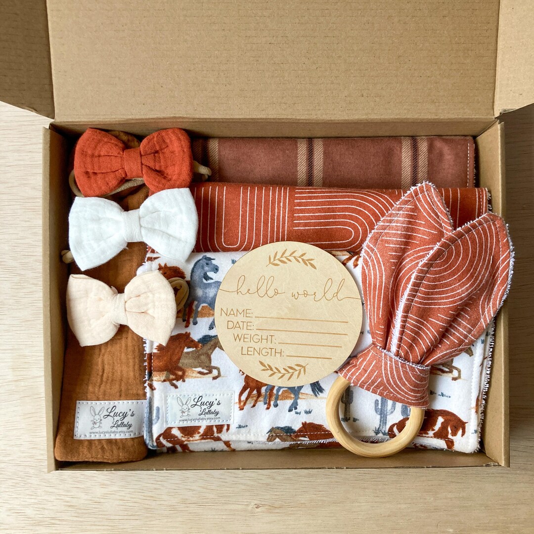 Baby Shower Gift Box - "giddy-up" GIRL | Western Themed Baby Shower ...