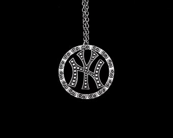New York Yankees Necklace - Etsy