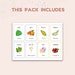 Korean Alphabet Hangul Printable Korean Flash Cards Vegetables and ...