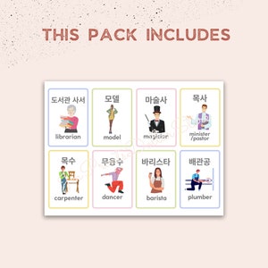 Korean Alphabet | Hangul | Printable | Korean Flash Cards | JOBS ...