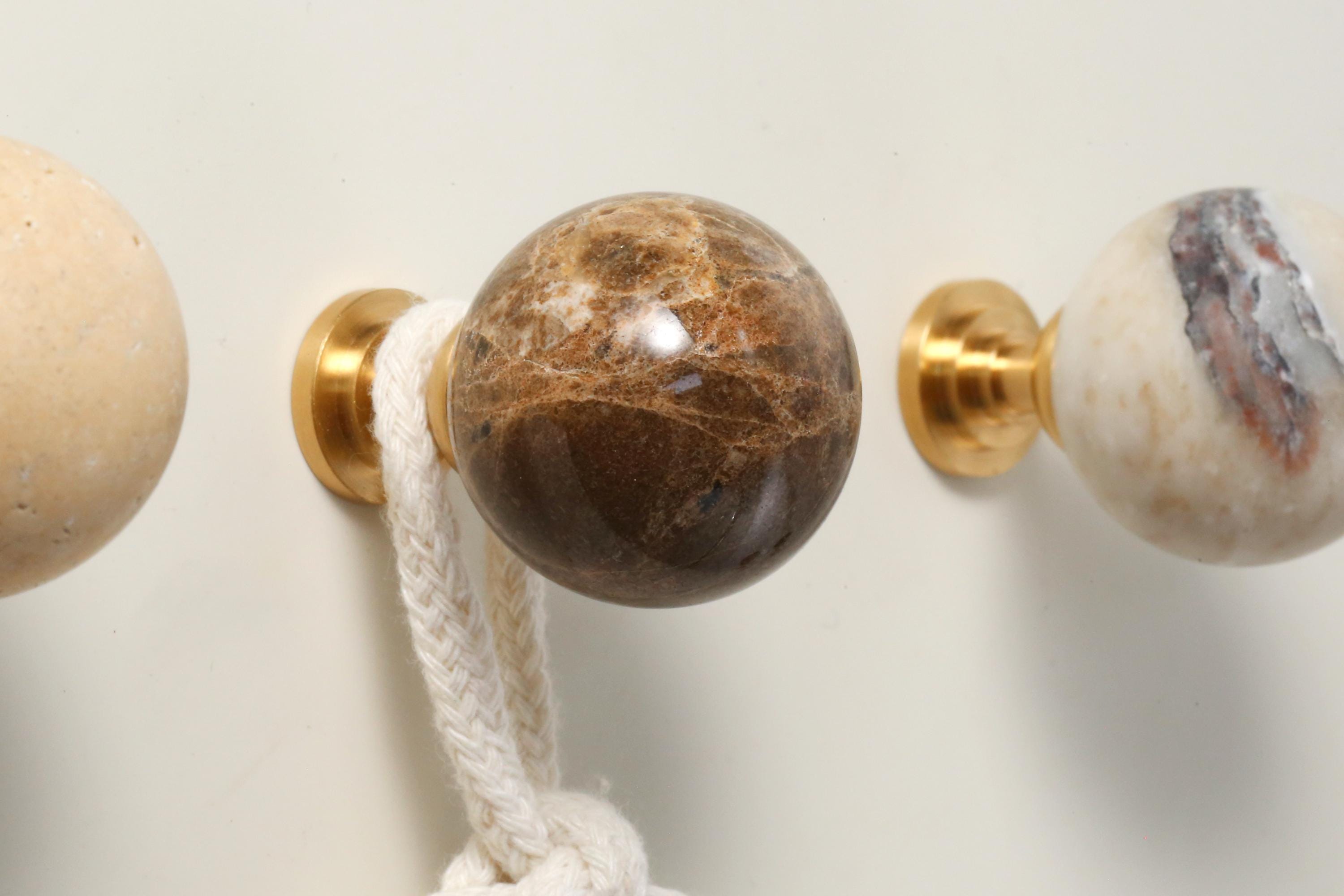 Natural Marble Wall Hook Hooks, Travertine Hook, Viola Hats Hanger ...